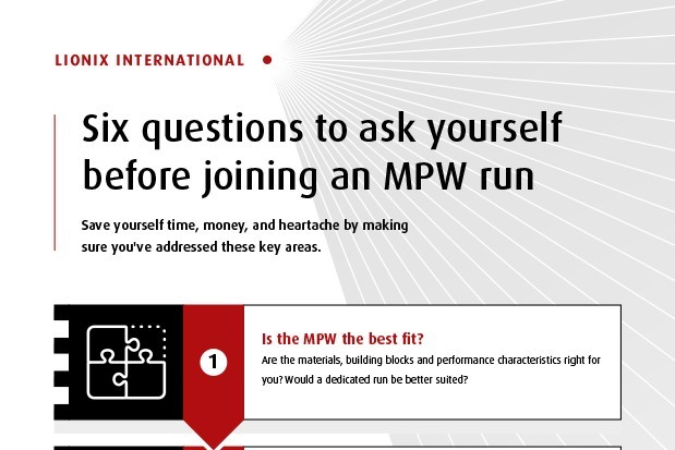 MPW runs: An infographic guide for photonic integrated circuit designers